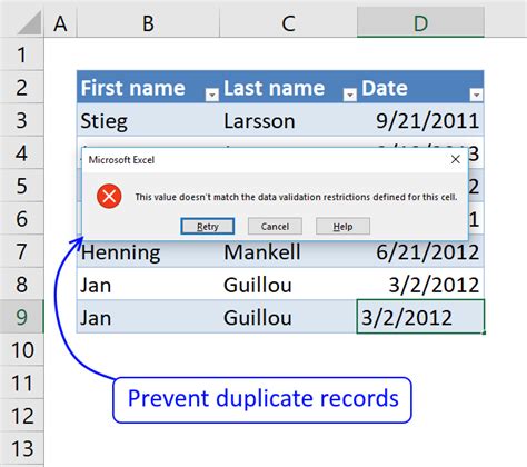 how to use a table name in data validation lists and conditional