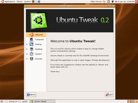 Tweaking Hidden Ubuntu Settings With Ubuntu Tweak