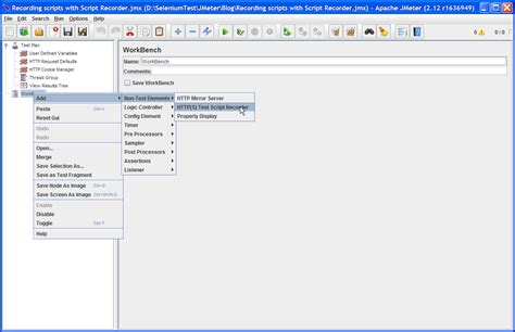 Изучаем jmeter Запись скриптов jmeter с s test script recorder
