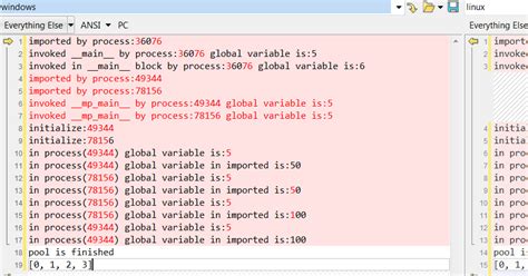 perfspy python multiprocessing behaves differently on