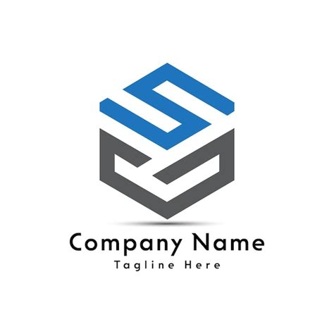 Création De Logo Créatif En Forme De Polygone De Lettre Sg Ou Sv