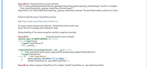 failed to load the native tensorflow runtime · issue 43614