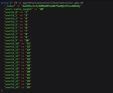 form handling inside datatable to submit all rows in laravel 9