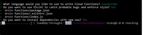 node js firebase tools installation gets stuck often