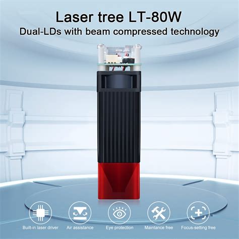 Laser Module Head 450nm Blue 80w Engraving Cutting Beamq