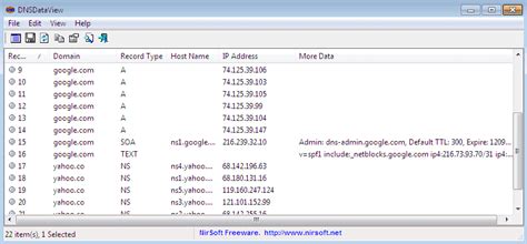 free nslookup tool for windows with gui dnsdataview