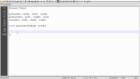 binary tree traversal implementation in java part 1 2