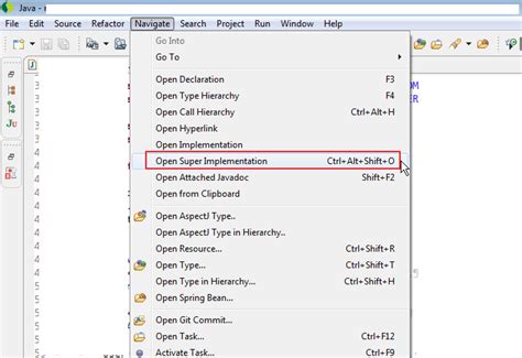 java how to find the overridden method in eclipse itecnote