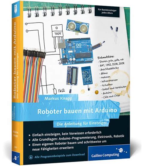 roboter bauen mit arduino von markus knapp fachbuch