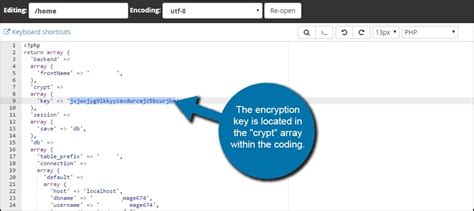 how to use the magento encryption key greengeeks