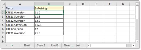 formula to extract substring between two texts in excel