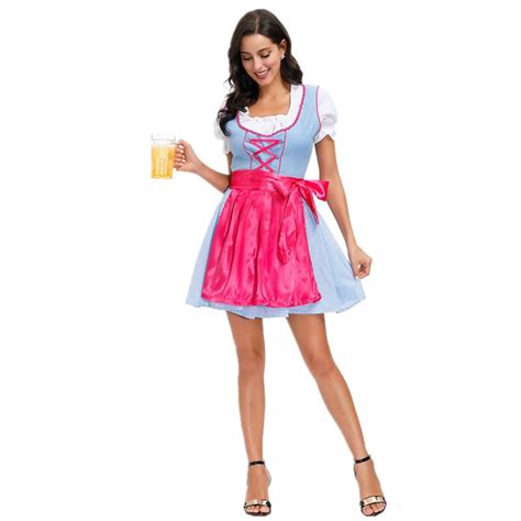 Women Traditional German Oktoberfest Beer Costume Beer Girl Beer Maid