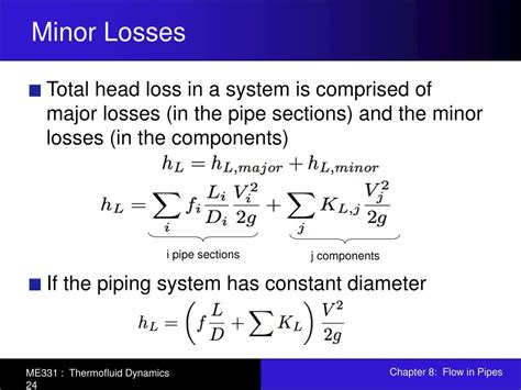 Ppt Chapter 8 Flow In Pipes Powerpoint Presentation Free Download