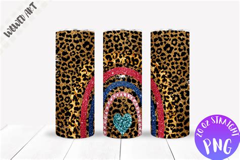 Glitter Rainbow 20 Oz Tumbler Wrap Graphic By Wowed Art · Creative Fabrica