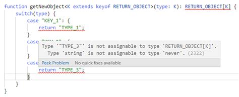 typescript trying to use interface s key values to define the return