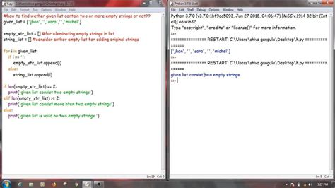 five min with python find two empty strings in given strings