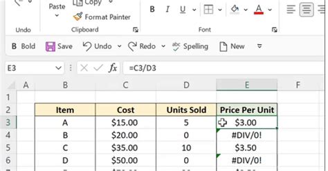 hiding your excel errors
