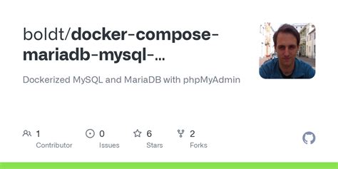 github boldt docker compose mariadb mysql phpmyadmin dockerized
