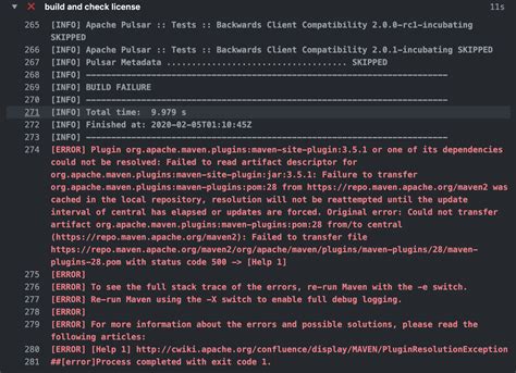 intermittent maven build errors could not resolve dependencies