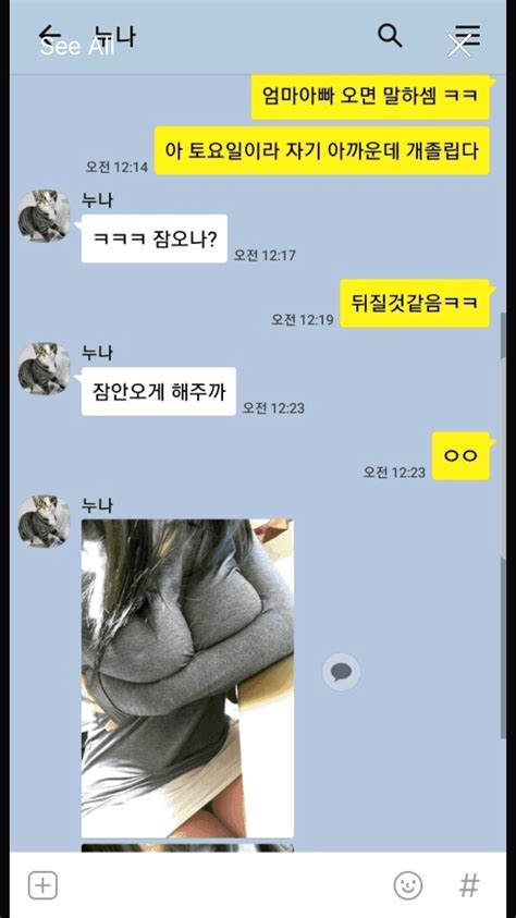 한밤중 친 누나의 안구 테러  백업 유머 게시판 2018 2020
