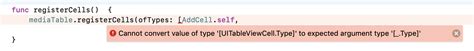 swift tableview extension with generic constraint stack overflow