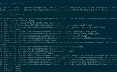 javascript heap out of memory error felix gerschau