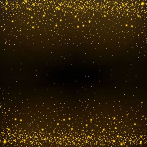 Premium Vector Golden Stars Shine On A Black Background Golden