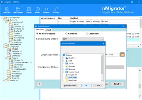 lotus notes to csv conversion export nsf database to csv file