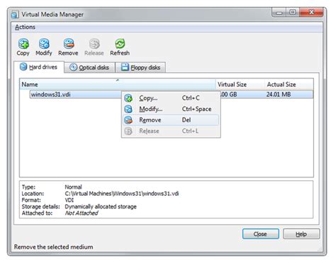 run virtualbox machine in virtual pc
