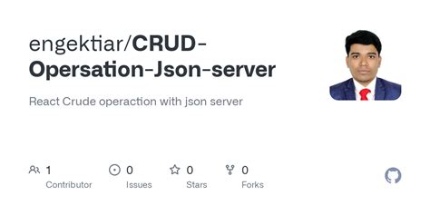 github engektiar crud opersation json server react crude operaction