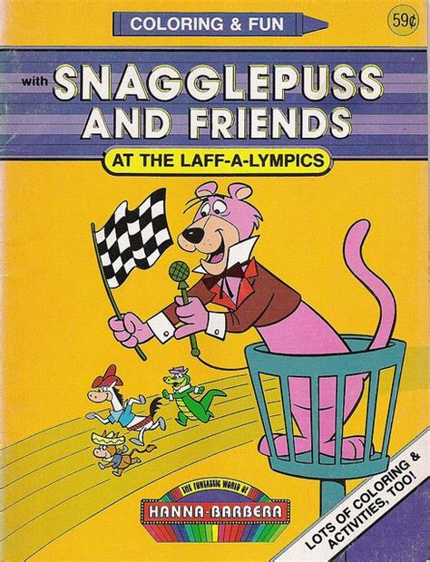 Laff A Lympics Snagglepuss Coloring Book 1981 Hanna Barbera Cartoons