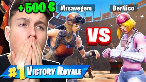 Mein 500€ Fortnite Turnier Mrsavagem Vs Dernico Youtube