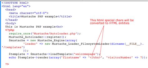 mustache automatically converts html special characters learn web