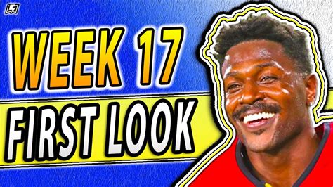 Draftkings Week 17 First Look Lineup Picks Nfl Dfs Picks 2021 Youtube