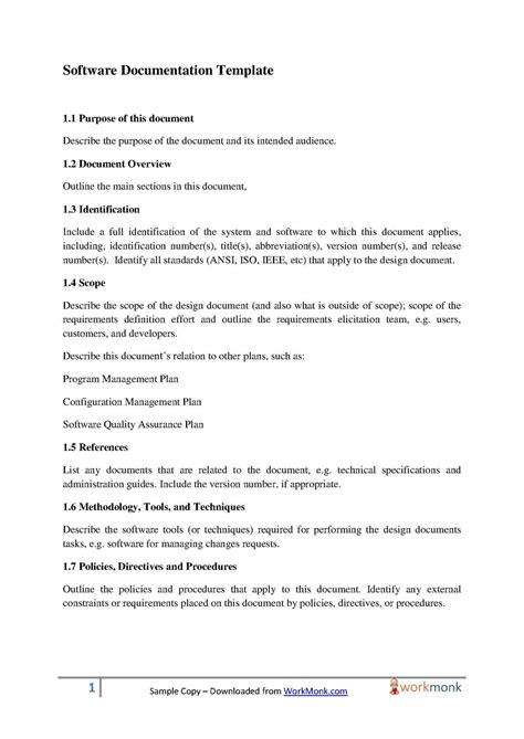 calaméo software documentation template