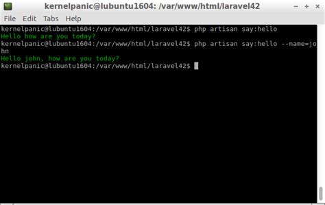 how to create artisan command in laravel 4 2 laravel php framework