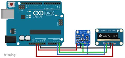 arduino and bmp280 based weather station electronics