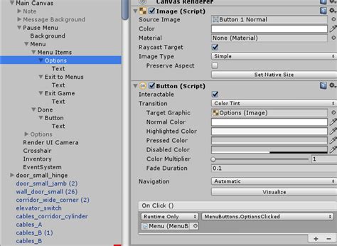 unity ui button not reacting to clicks or hovering stack overflow