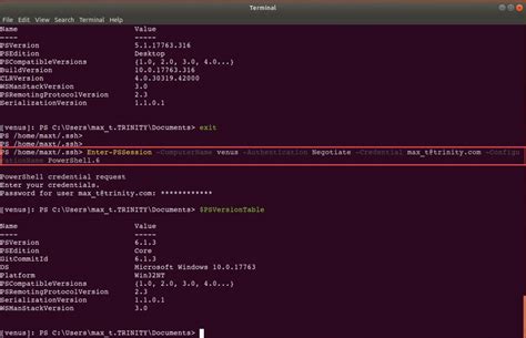 powerhell core ubuntu 18 04 psremoting to an active