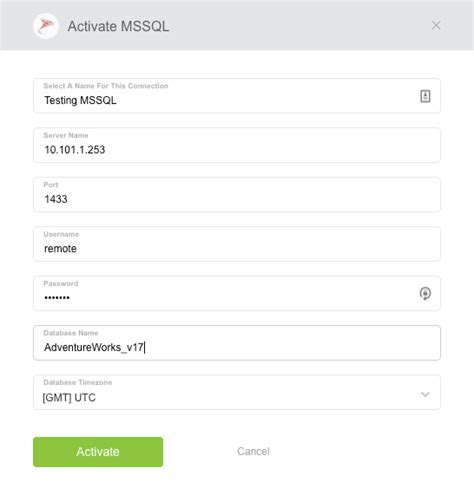 guide using microsoft sql server with databox databox