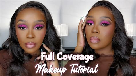 Detailed Makeup Tutorial For Black Women Pink Cut Crease Eyeshadow