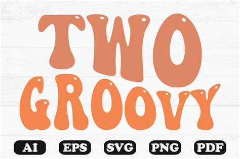 Two Groovy Retro Wavy Svg Designs Graphic By Hosneara 4767 · Creative