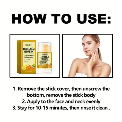 3pc Face Neck Cream Stick Turmeric Vitamin C Face Neck Cream Temu