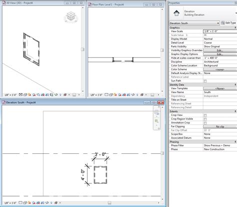 solved phasing show existing and holes for future windows in demo