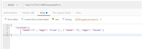 how can javascript array included object be sended with