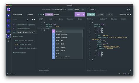 insomnia insomnia 是一个跨平台的 rest api 客户端，基于 electron 而构建
