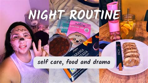 Self Care Night Routine ♡ Catch Up Face Masks And Yummy Food Youtube