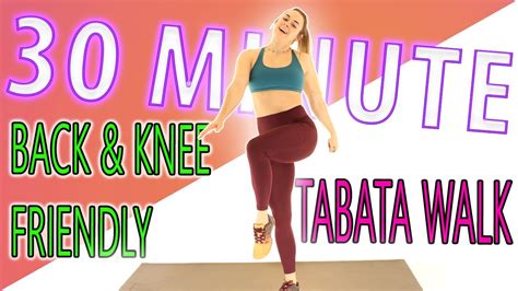 Sweaty Hiit Walking Workout At Home For Beginners 30 Minute Knee