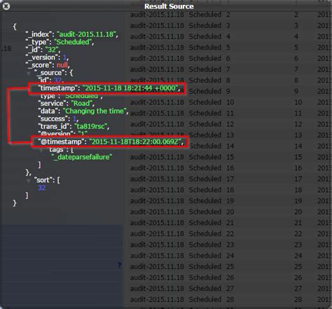 logstash jdbc input filter event timestamp different to timestamp