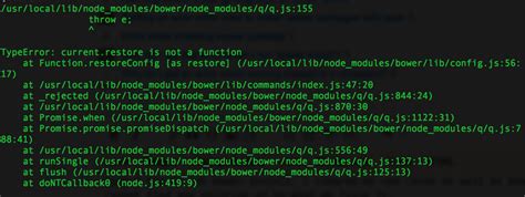 angularjs i get an error when running bower install